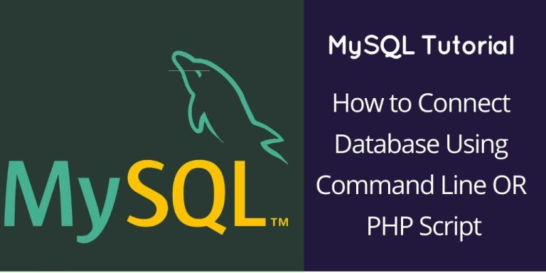 Connect Mysql Database With Php Source Code And Command Line Tuts Make